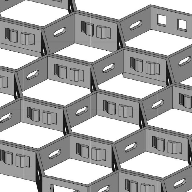 Hexmetal / Hexmesh for retention and reinforcement of refractories