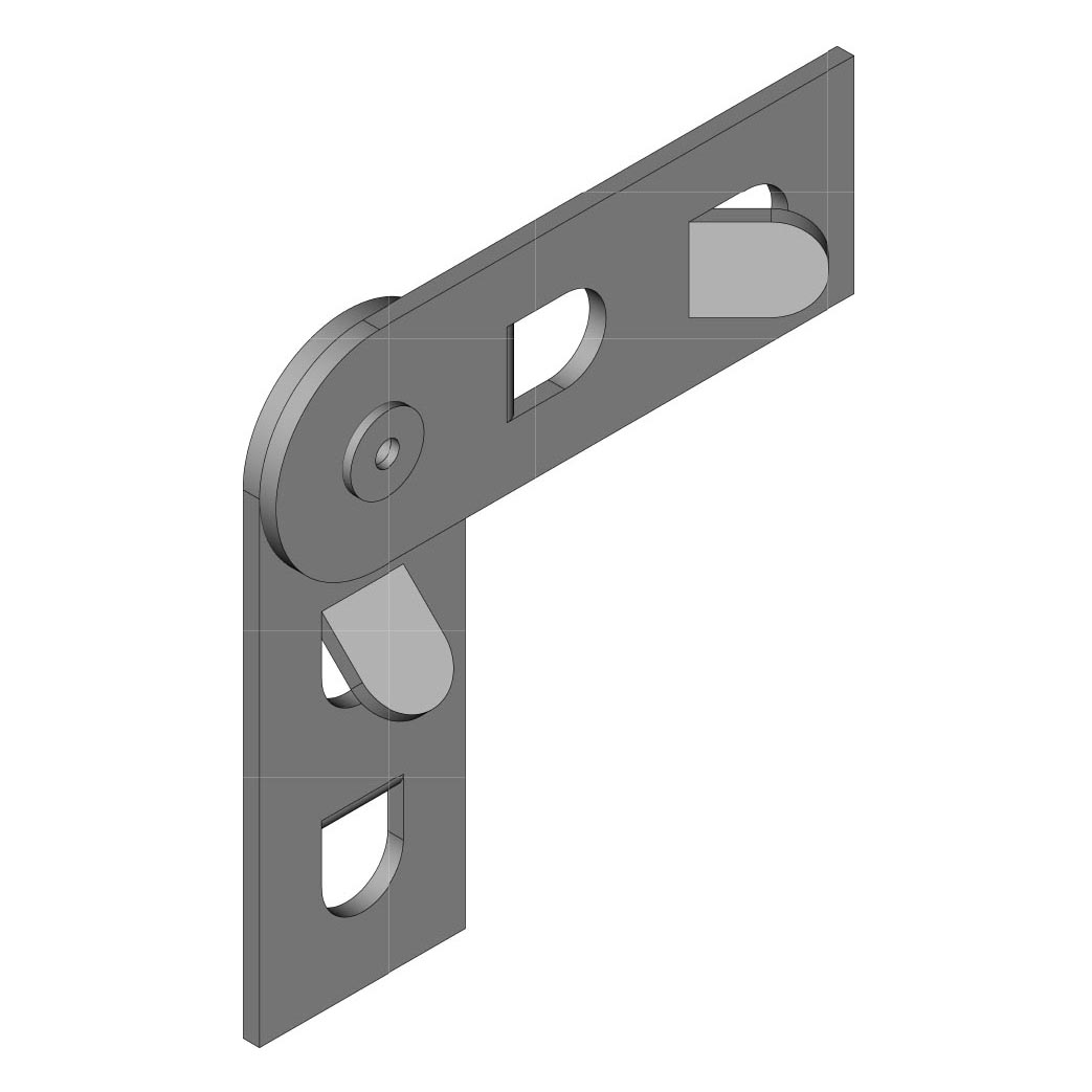 H203A ROUND LANCE ADJUSTABLE CORNER TAB - Causeway Steel Products Ltd