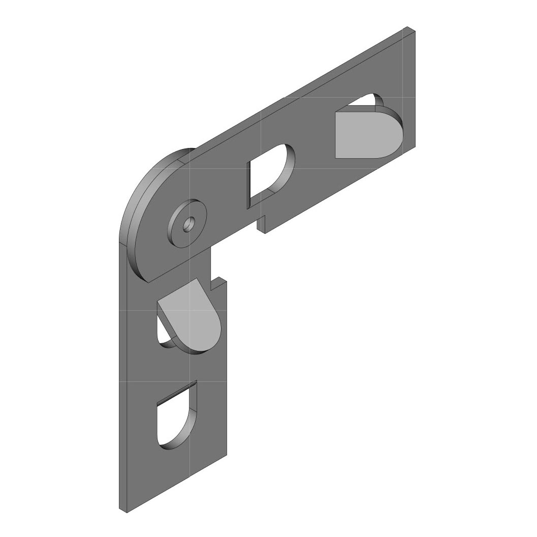 H203B ROUND LANCE ADJUSTABLE CORNER TAB - Causeway Steel Products Ltd