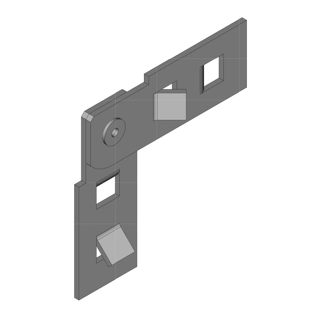 H204C SQUARE LANCE ADJUSTABLE CORNER TAB - Causeway Steel Products Ltd